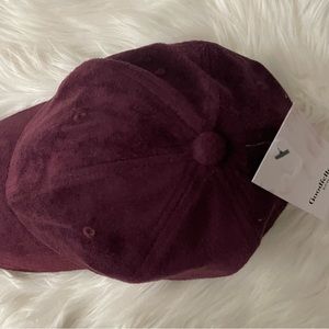 Goodfellow & Co | Accessories | Nwt Faux Suede Maroon Baseball Hat With ...